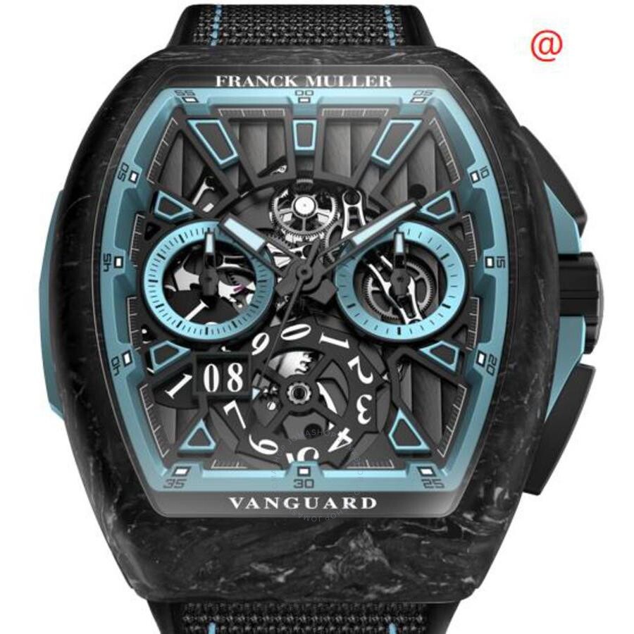 Franck Muller Krypton Racing Skeleton Chronograph Hand Wind Black Dial ...
