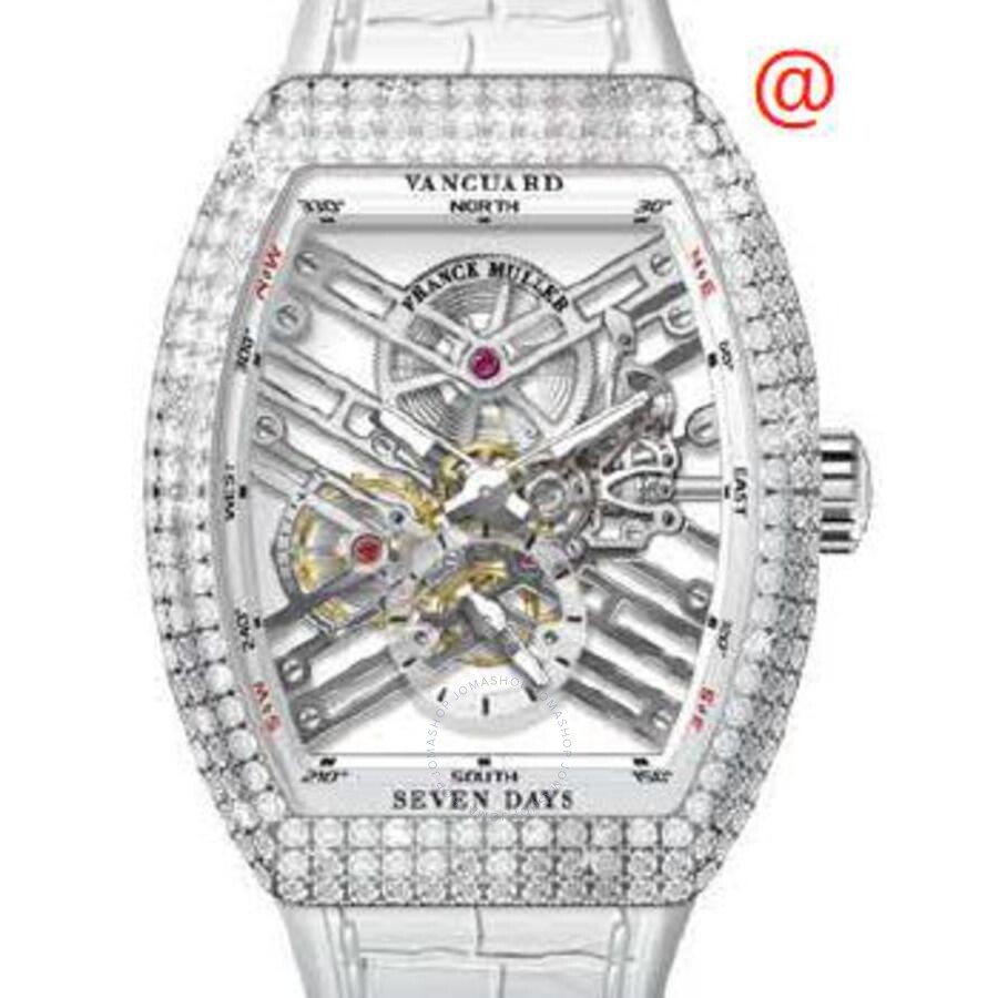 Franck Muller Seven Days Hand Wind Diamond Men's Watch V45S6SQTDACBC ...
