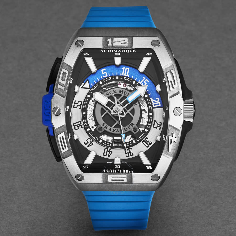 Franck Muller SkaFander Automatic Black Dial Men's Watch 46SCSKFBLKBLU ...