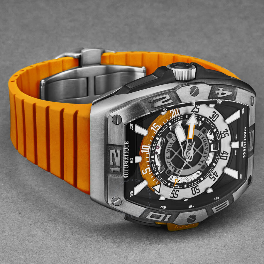 Franck Muller SkaFander Automatic Black Dial Men's Watch 46SCSKFBLKORG ...