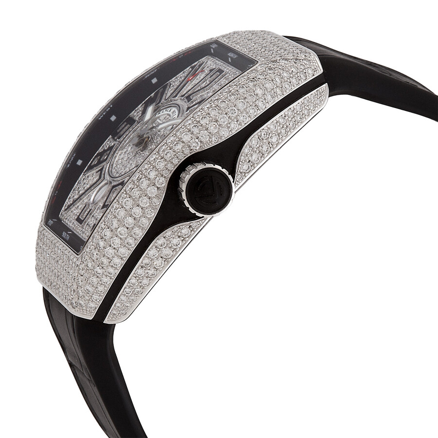 Franck Muller Vanguard Automatic Full Diamond Men's Watch V 45 SC DT D ...