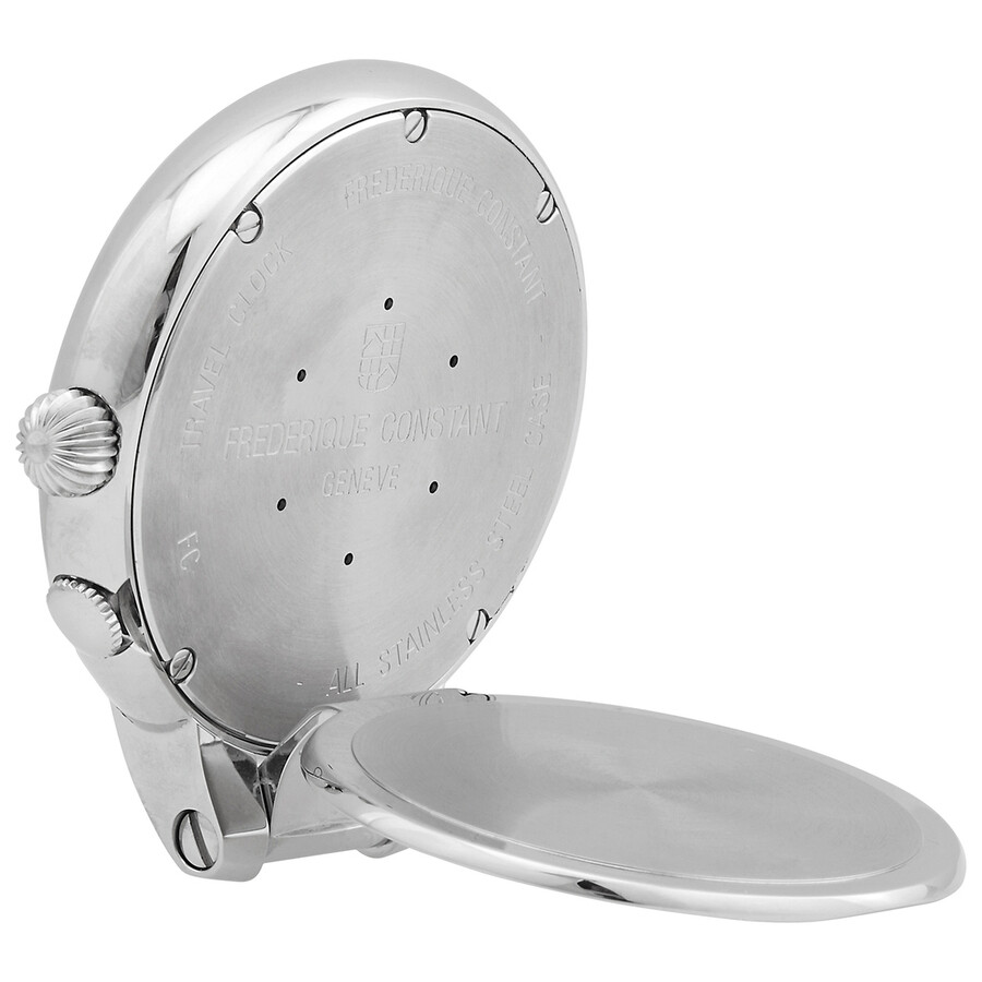 Frederique Constant Silver Dial Travel Alarm Clock FC-209MC5TC6 ...