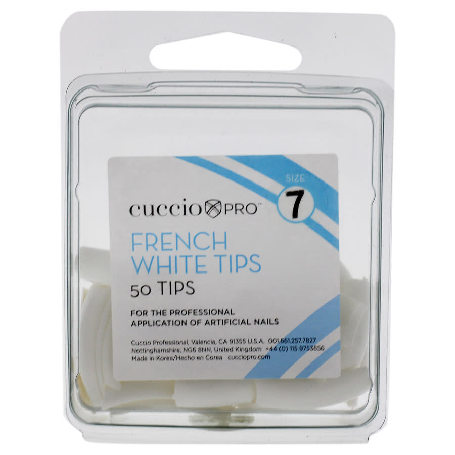 Cuccio Pro French White Tips - 7 by Cuccio Pro for Women - 50 Pc ...