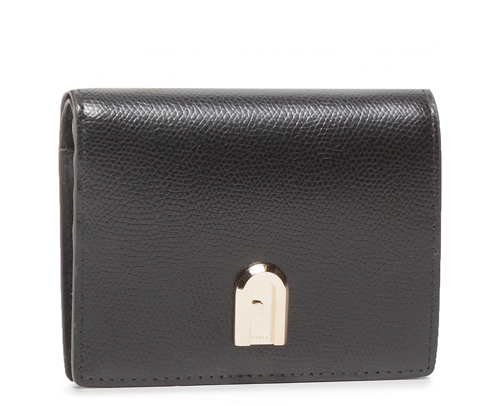 Furla Ladies 1927 S Black Leather Compact Wallet PDF7ACO-ARE-O60 ...