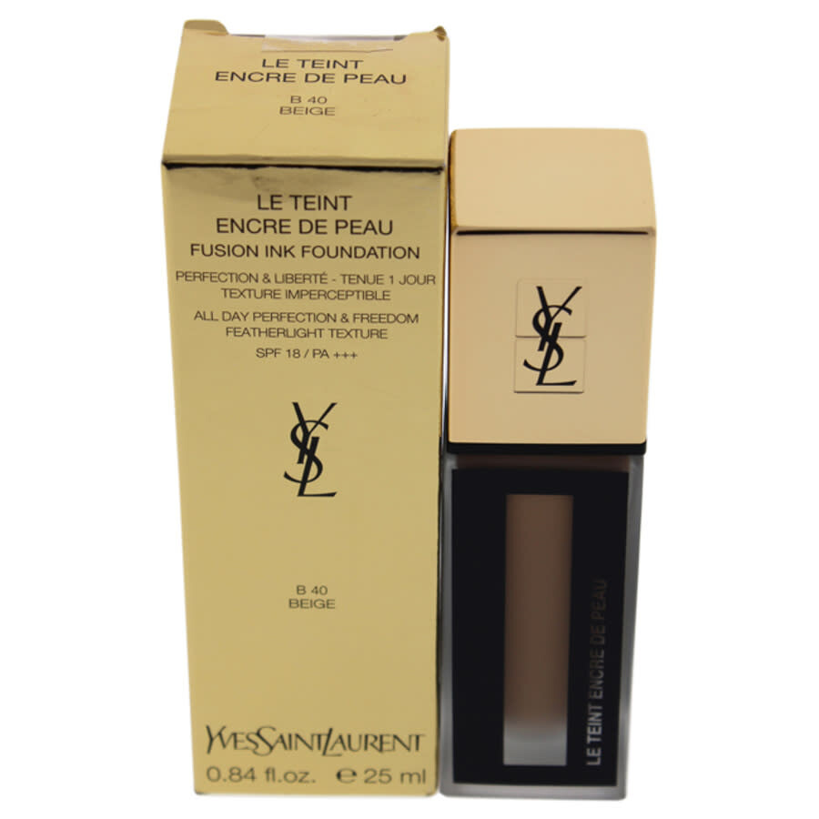 Yves Saint Laurent Fusion Ink Foundation SPF 18 - B40 Beige by Yves ...