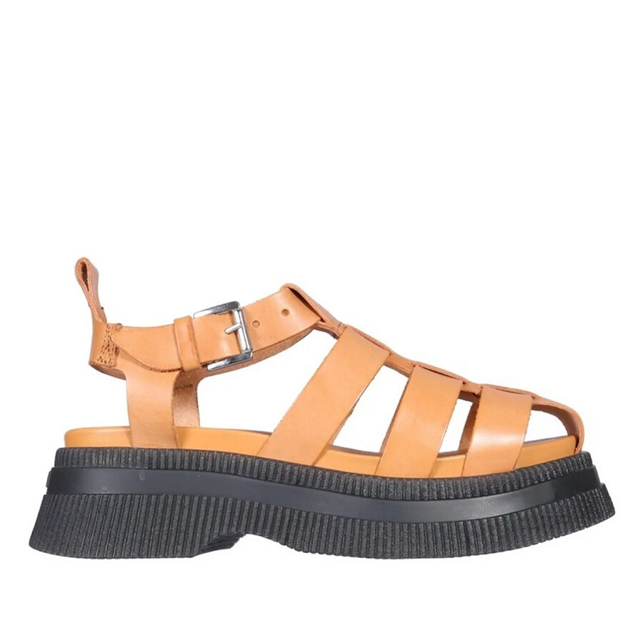 Ganni Ladies Creepers Caged Grid Sandals, Brand Size 37 (US Size 7 ...