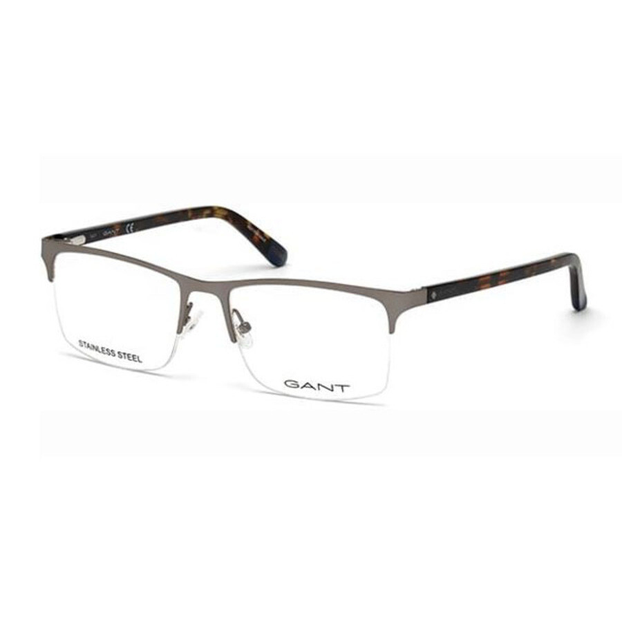 Gant Men's Gunmetal Square Eyeglass Frames GA316900953 664689950874 ...
