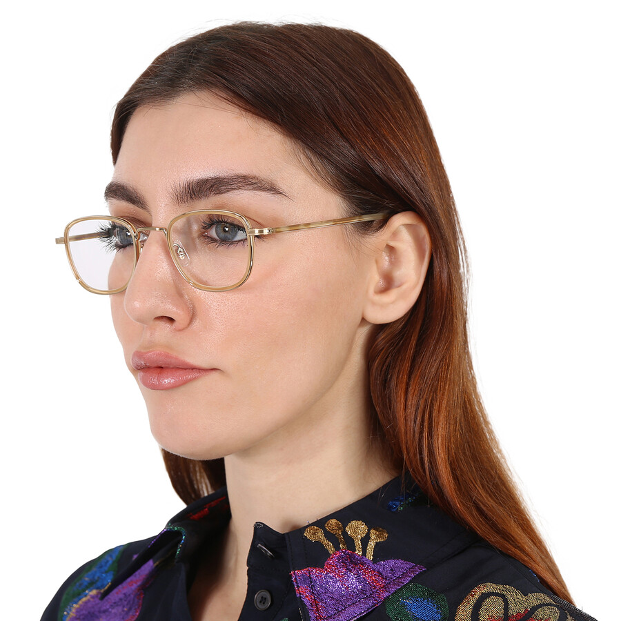 Garrett Leight Garfield Demo Square Ladies Eyeglasses 3029 MG-BSH 46 ...