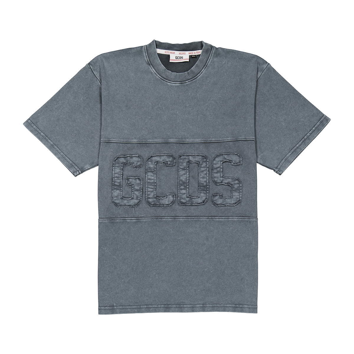 Gcds Men's Overdyed GCDS Logo Band Cotton T-Shirt, Size Small ...