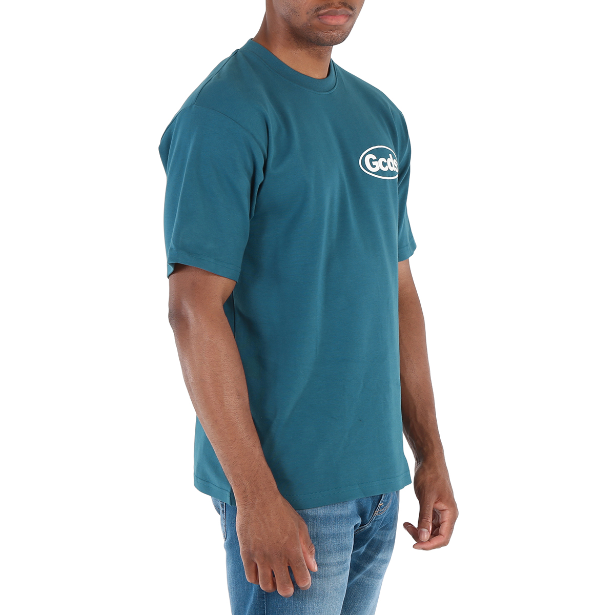 Gcds Men's Teal Shop List Cotton T-shirt, Size X-Small SS22M130115-19 ...
