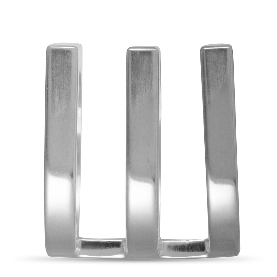 Georg Jensen Aria Silver Flat Three Band Ring 8560200-3-S-475 - Jewelry ...
