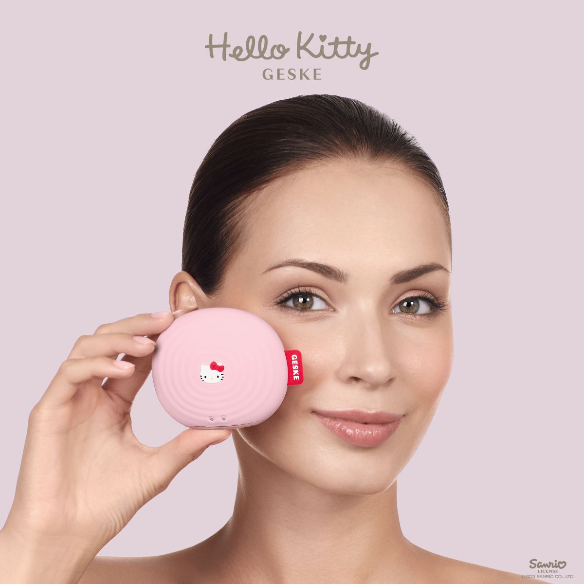 Geske Hello Kitty Pink Sonic Facial Brush 4 in 1 4099702004443 - Jomashop