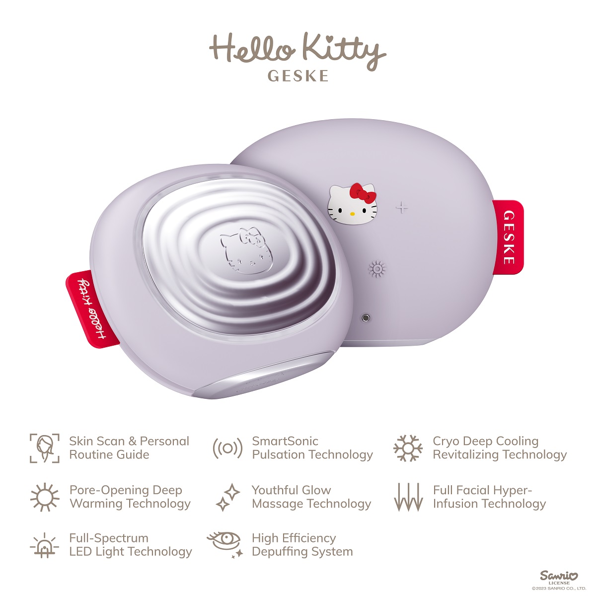 Geske Hello Kitty Smart Sonic Warm & Cool Mask 4099702002647 - Jomashop