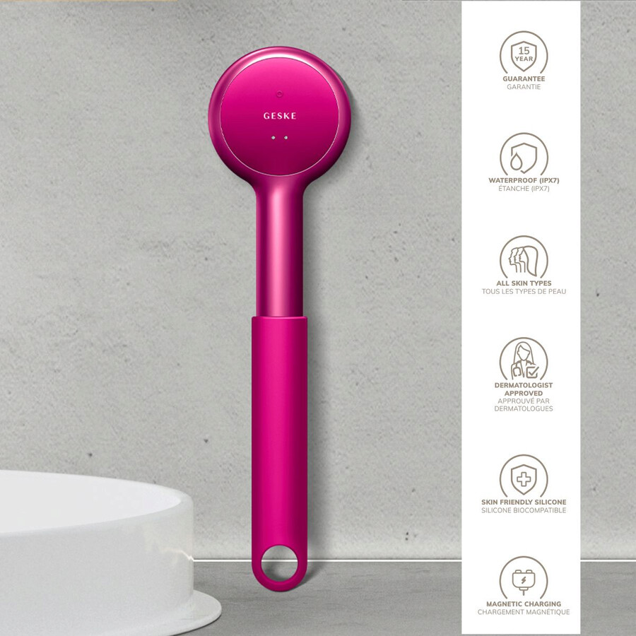 Geske Magenta Sonic LED Full-Body Brush 9 in 1 4099702007208 - Jomashop