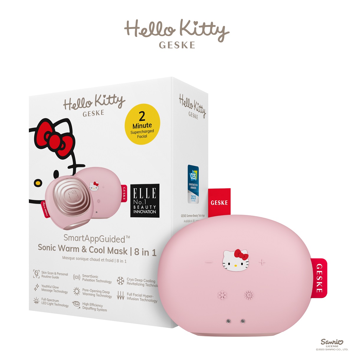 Geske x Hello Kitty Smart Sonic Warm & Cool Mask 8 in 1 4099702002630 ...