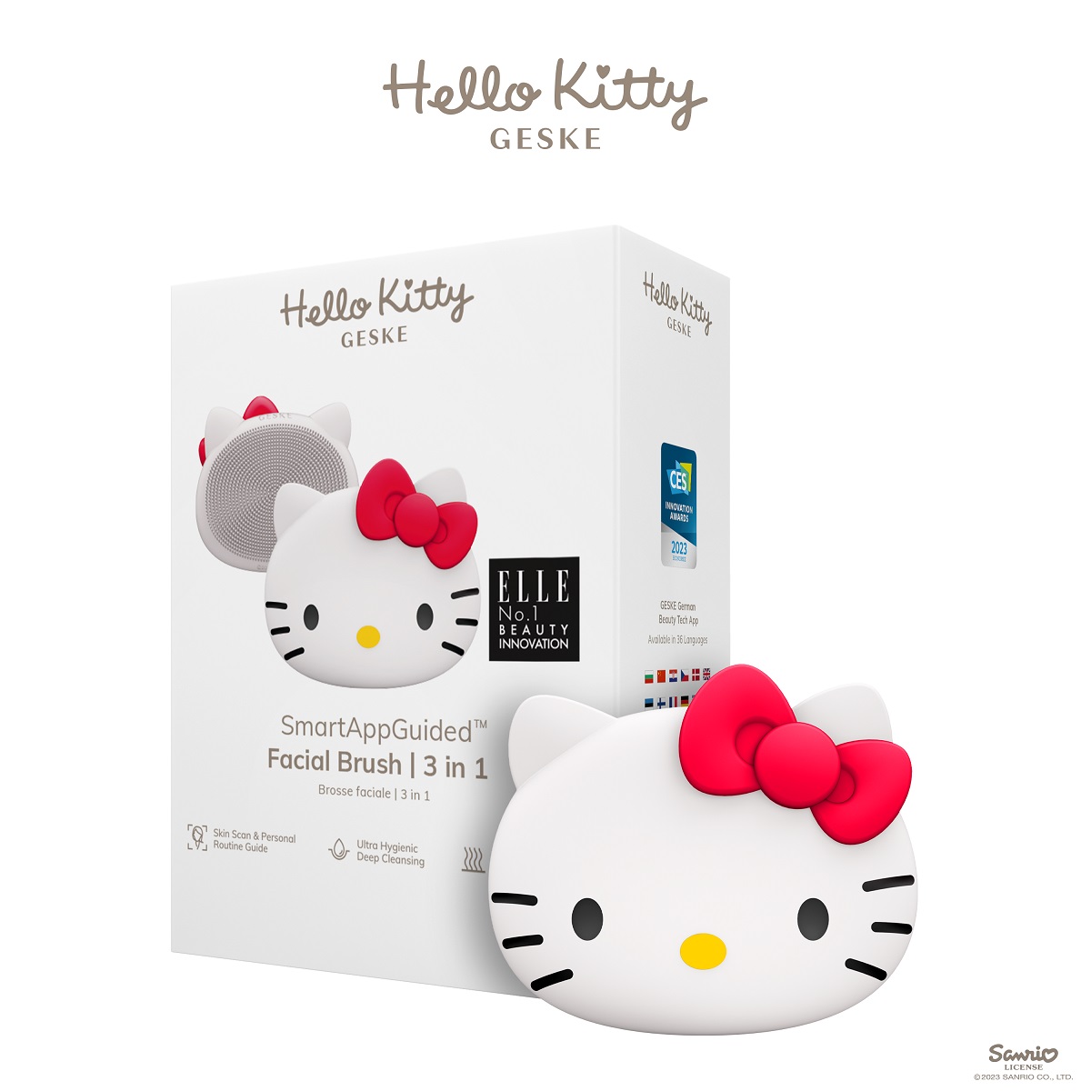 Geske x Hello Kitty SmartAppGuided Facial Brush 3 in 1 4099702001107 ...