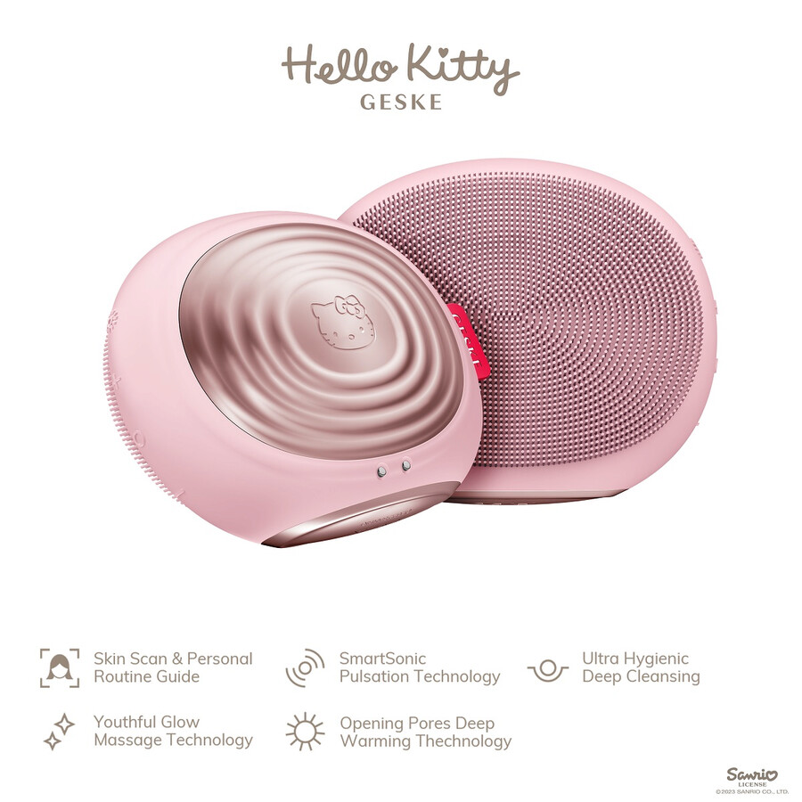 Geske x Hello Kitty Sonic Thermo Facial Brush 5 in 1 4099702004504 - Jomashop