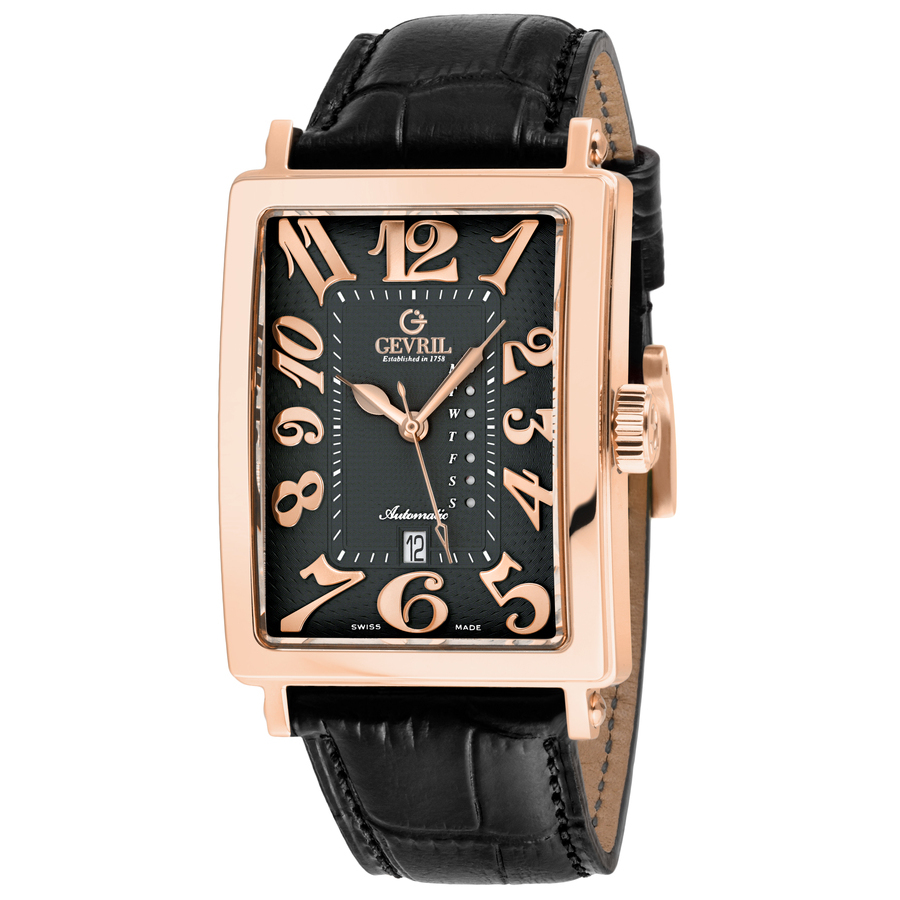 Gevril Avenue Of Americas Automatic Black Dial Men's Watch 15212 ...