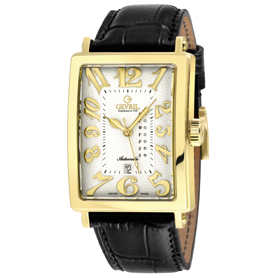 Gevril Avenue Of Americas Automatic White Dial Men's Watch 15110 ...