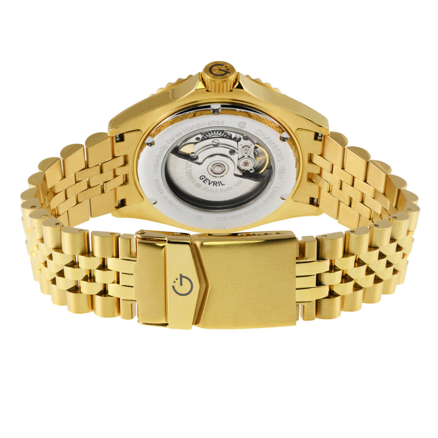 Gevril Chambers Black Dial Men's Watch 42605 840840141712 - Watches ...