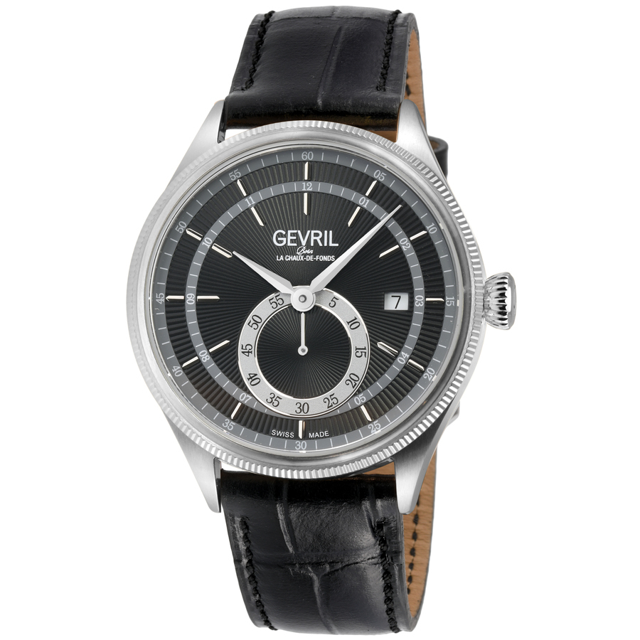 Gevril Empire Automatic Black Dial Men's Watch 48100 840840142580 ...