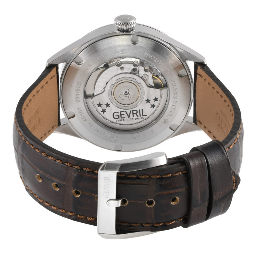Gevril Empire Automatic White Dial Men's Watch 48101 840840142597 ...