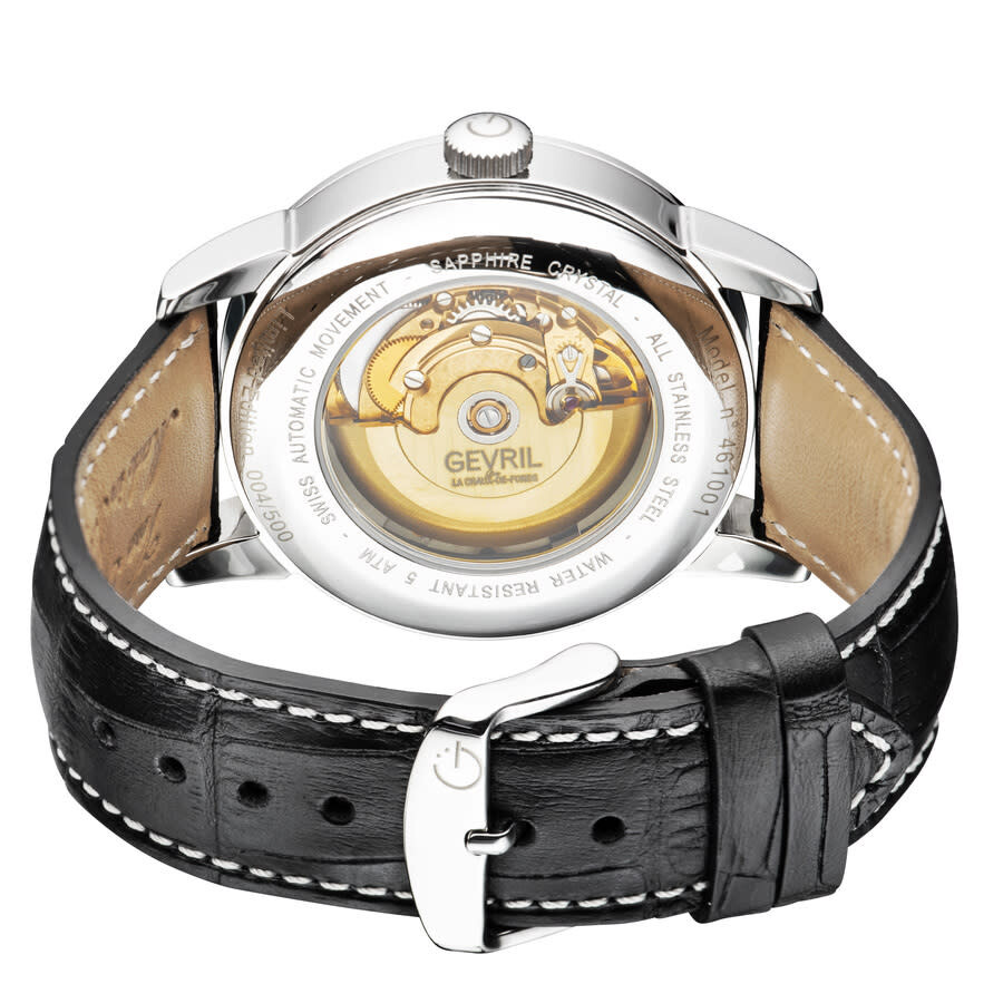 Gevril Five Points Automatic Silver Dial Men's Watch 461001 840840125033 - Watches, Five Points ...