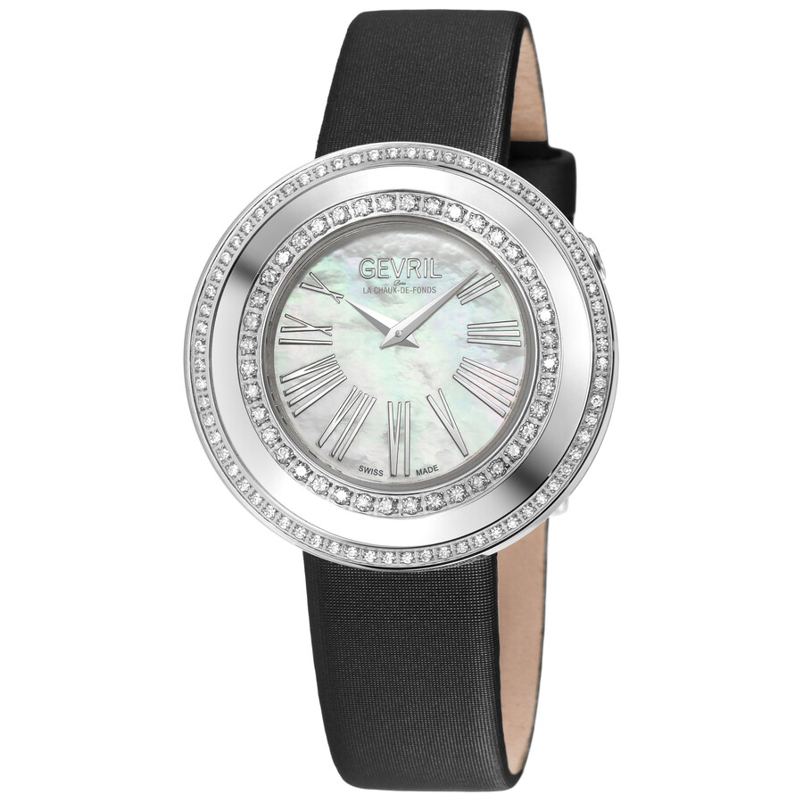 Gevril Gandria Mother of Pearl Dial Ladies Watch 12241 840840142856 ...