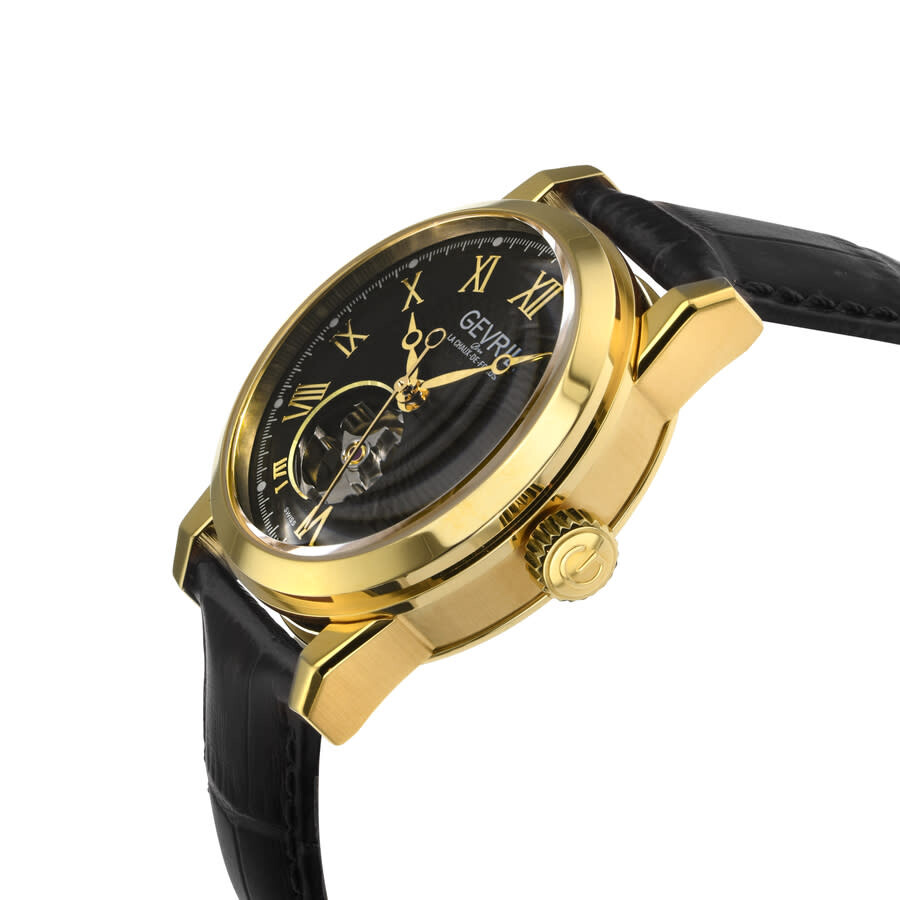 Gevril Madison Automatic Black Dial Men's Watch 2588 840840137913 ...