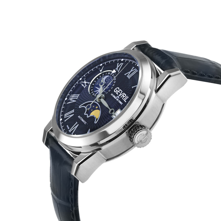 Gevril Madison Automatic Blue Dial Men's Watch 2599 840840125743 ...