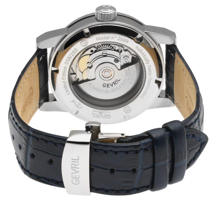 Gevril Madison Automatic Blue Dial Men's Watch 2599 840840125743 ...