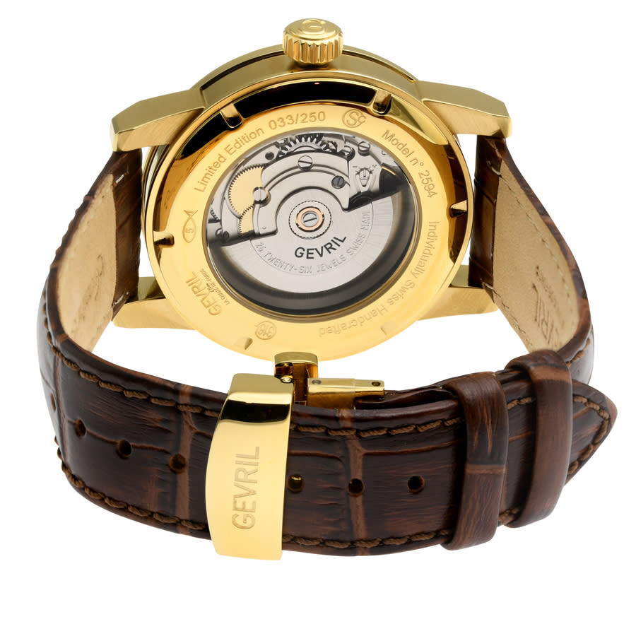 Gevril Madison Automatic Silver Dial Men's Watch 2594 840840125736 ...