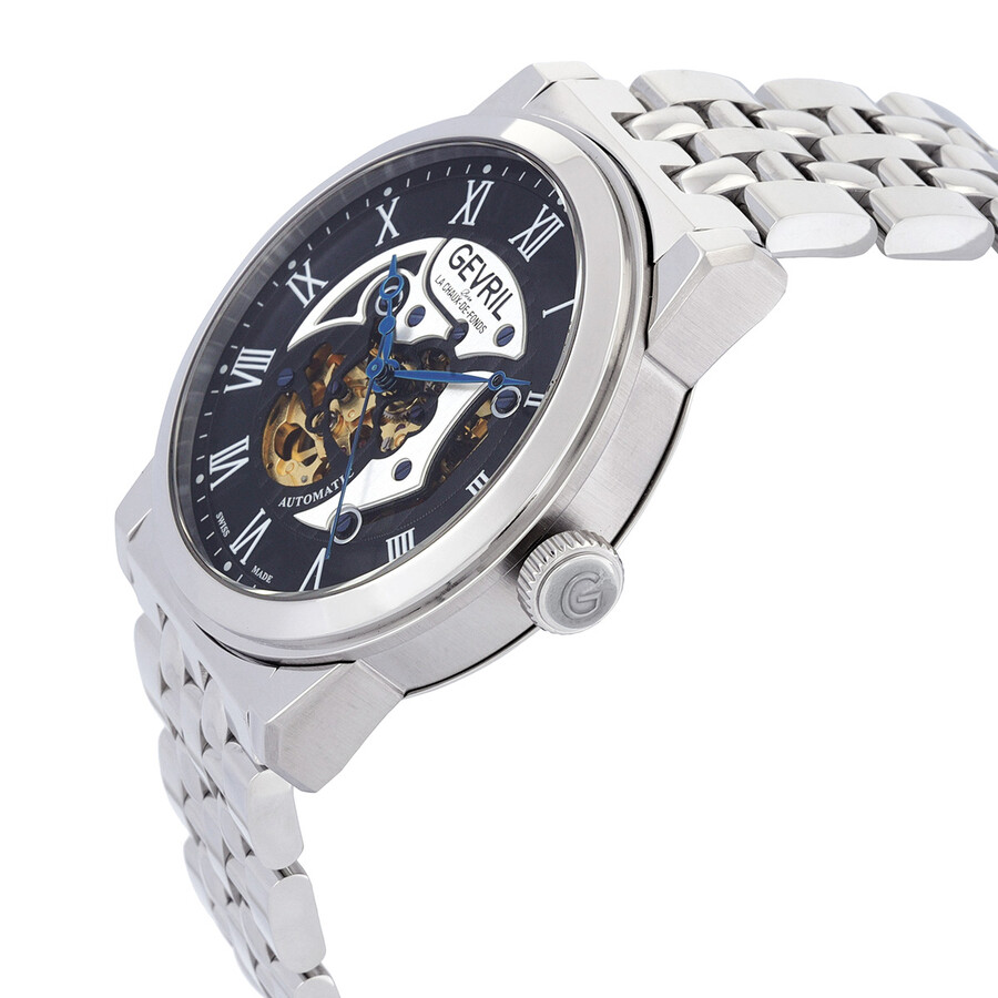 Gevril Vanderbilt Black Dial Men's Watch 22691B 840840142726 - Watches ...