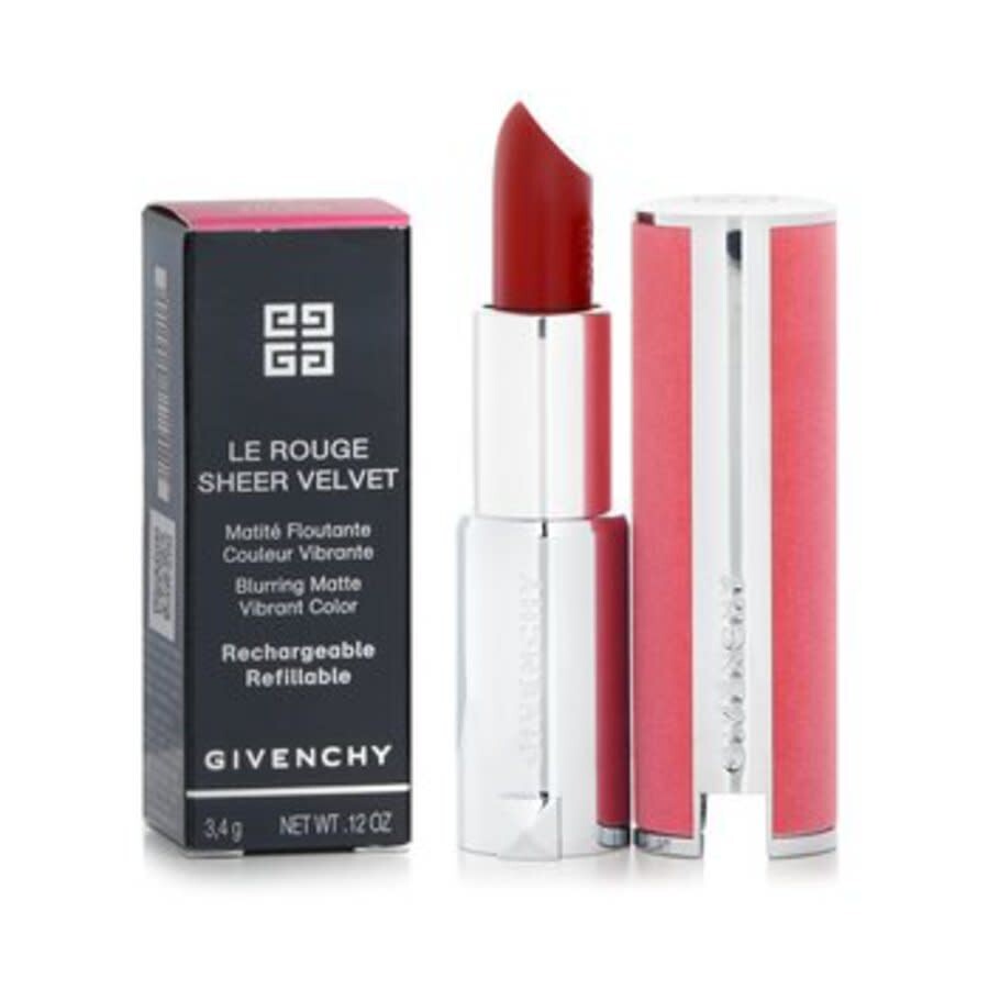 Givenchy Ladies Le Rouge Sheer Velvet Matte Refillable Lipstick 0.12 oz ...