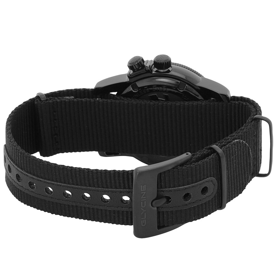 Glycine Airman Contemporary Worldtimer Quartz Black Dial Men's Watch ...