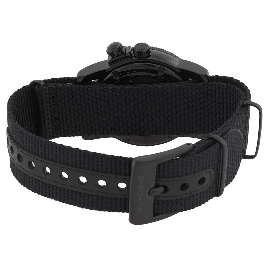 Glycine Airman Contemporary Worldtimer Quartz Black Dial Men's Watch ...