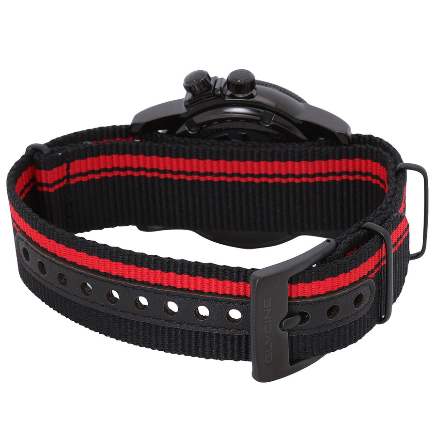 Glycine Airman Contemporary Worldtimer Quartz Black Dial Men's Watch ...