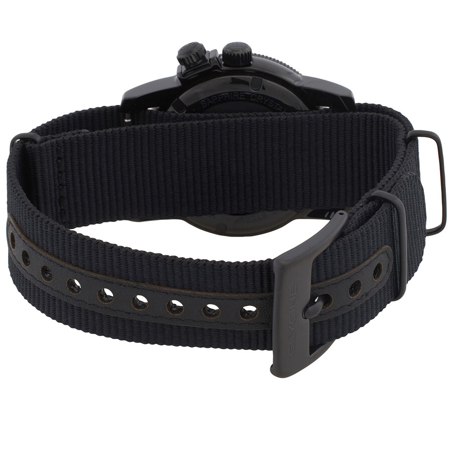 Glycine Airman Contemporary Worldtimer Quartz Black Dial Men's Watch ...