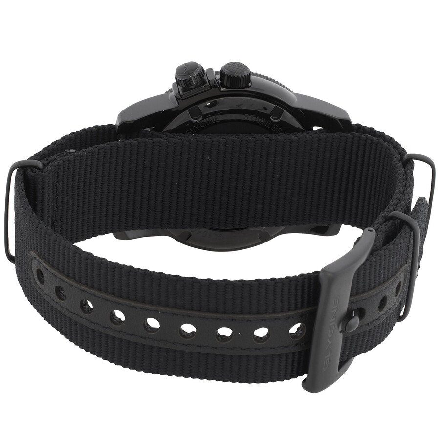 Glycine Airman Contemporary Worldtimer Quartz Black Dial Men's Watch ...