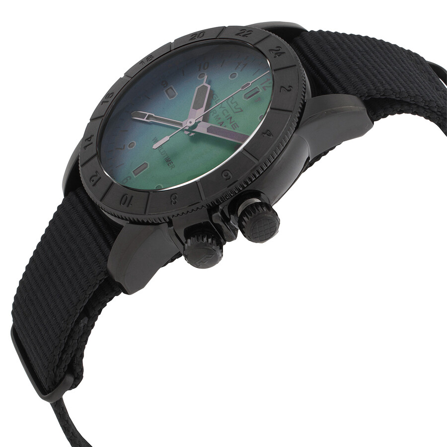 Glycine Airman Contemporary Worldtimer Quartz Dark Green Dial Men's ...