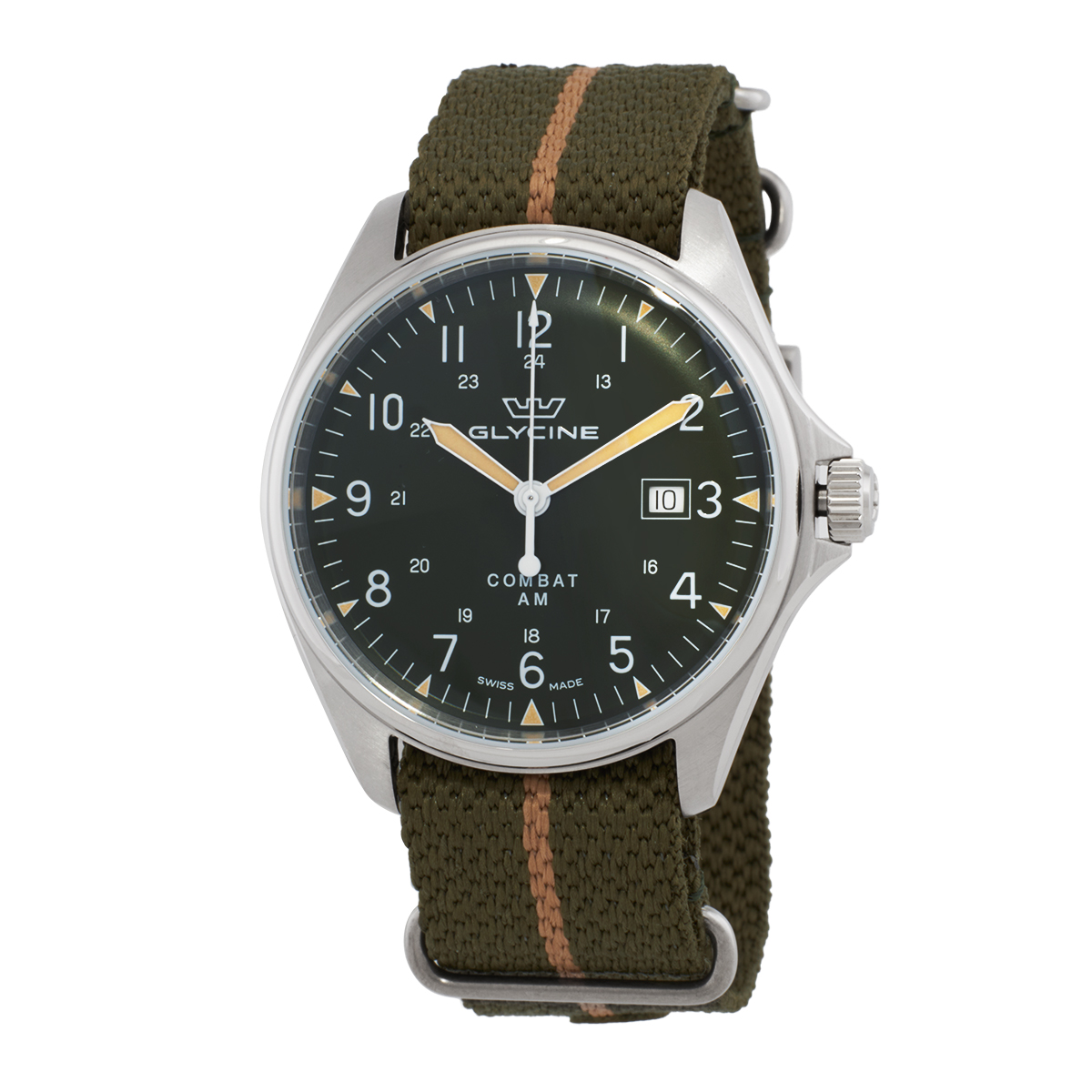 Glycine Combat Automatic Green Dial Men's Watch GL0458 - Watches ...