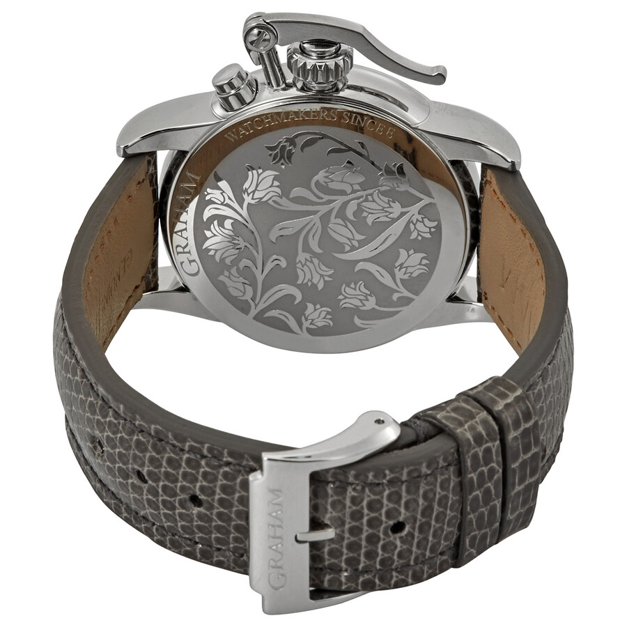 Graham Chronofighter 1695 Lefty Moonphase Chronograph Quartz Grey Dial ...