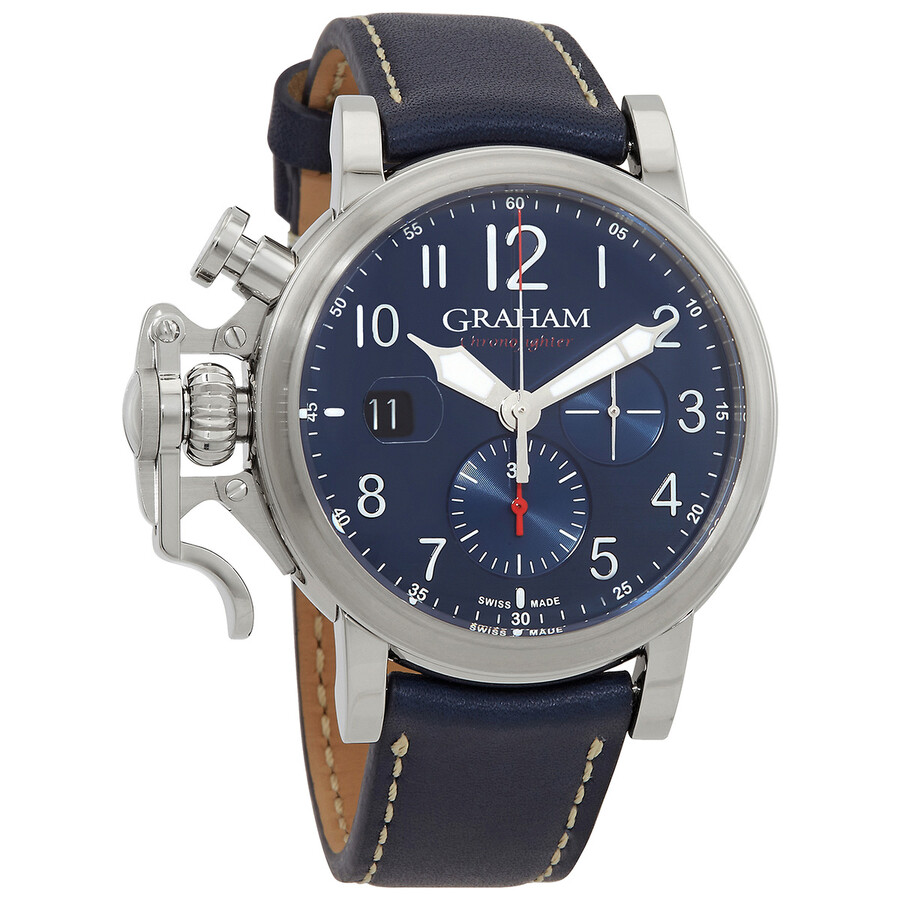 Graham Chronofighter Grand Vintage Automatic Blue Dial Men's Watch 2CVDS.U18A - Watches ...