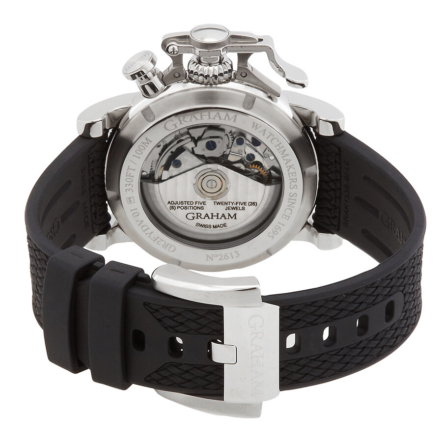 Graham Chronofighter Vintage D-Day Chronograph Automatic Black Dial Men ...