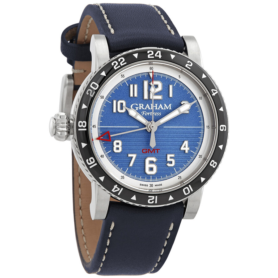 Graham Fortress GMT Automatic Blue Dial Men's Watch 2FOBC.U02A ...