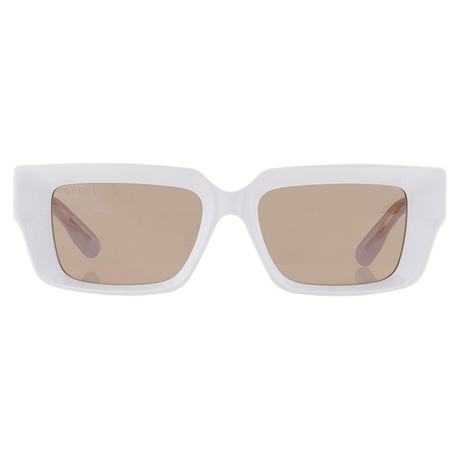 Gucci Brown Rectangular Unisex Sunglasses GG1529S 004 54 889652467054 ...