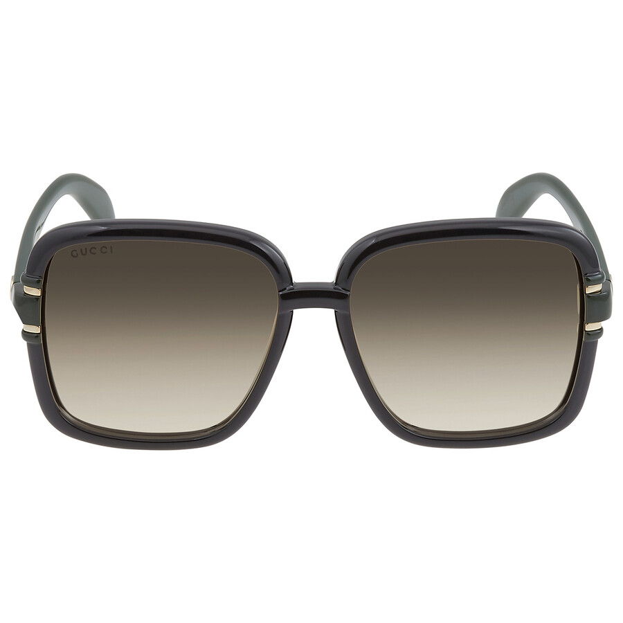 Gucci Brown Square Ladies Sunglasses GG1066S 003 59 889652375748 ...