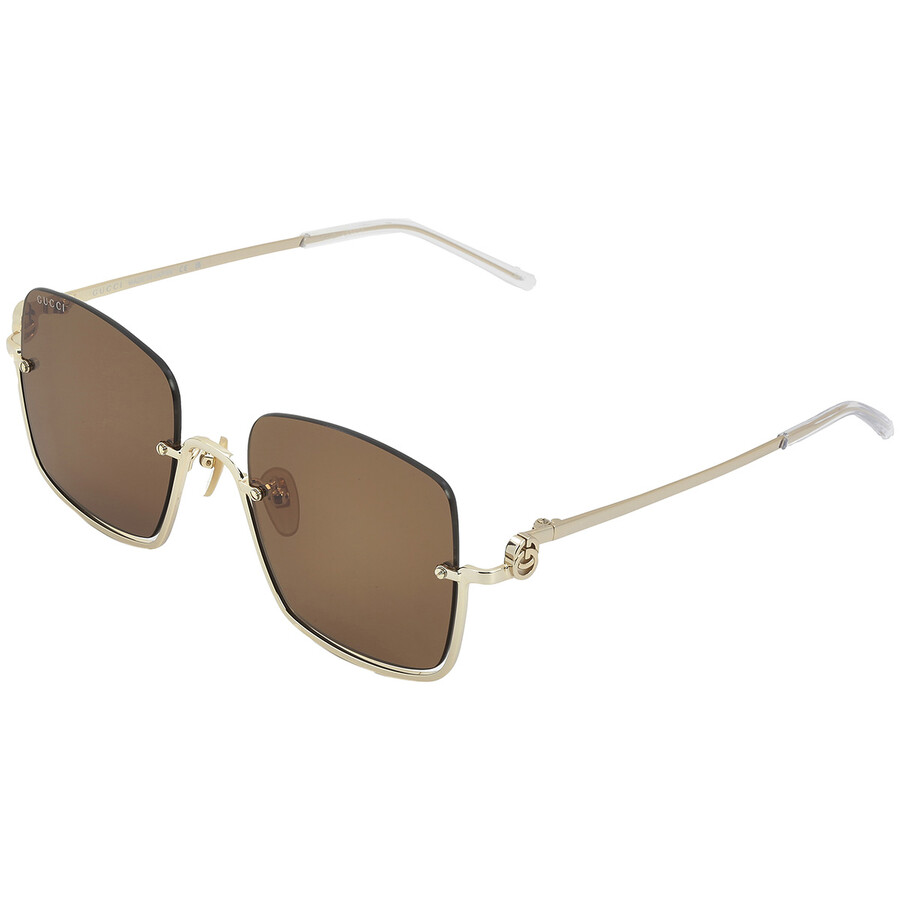 Gucci Brown Square Ladies Sunglasses GG1279S 002 54 889652412719 ...