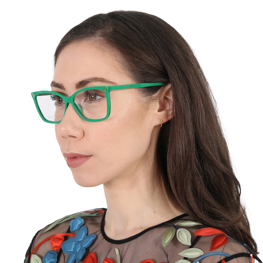 Gucci Demo Cat Eye Ladies Eyeglasses GG0025O 012 56 889652439419 ...