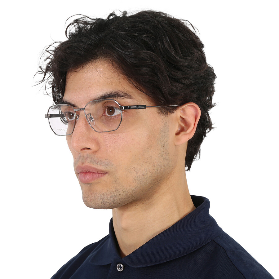 Gucci Demo Geometric Men's Eyeglasses GG1313O 001 57 889652413457 ...